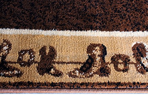 Cowboy Runner Area Rug Design L 375 (2 Feet 4 Inch X 10 Feet 9 Inch) Runner