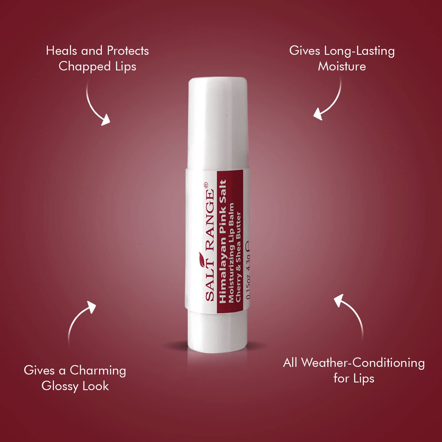 WBM Lip Balm, Formulated with Cherry & Shea Butter, Moisturization Lip Care For All Day Hydration, 100% Natural, Organic Chapstick, 1 Count (2 Pieces) - 0.30 Ounce