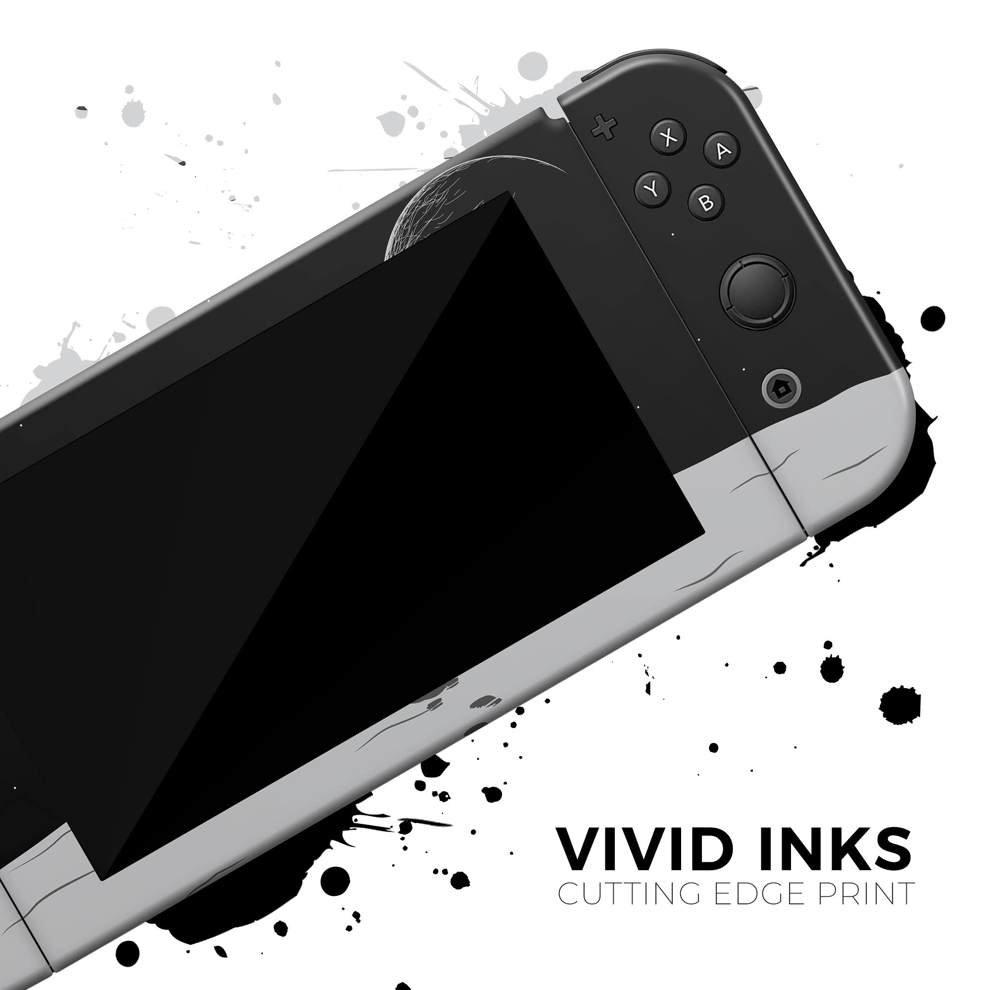 Design Skinz - Compatible with Nintendo Switch OLED Console Bundle - Skin Decal Protective Scratch-Resistant Removable Vinyl Wrap Cover - Cute Cartoon Astronaut in Space V1