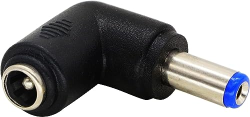 zdyCGTime 90 Degree Angle DC5.5x2.1mm Male to Female Adapter 5 Volt DC Barrel Power Jack Charging Cable Connector for Tablet (DC5.5x2.1mm)(2pack)