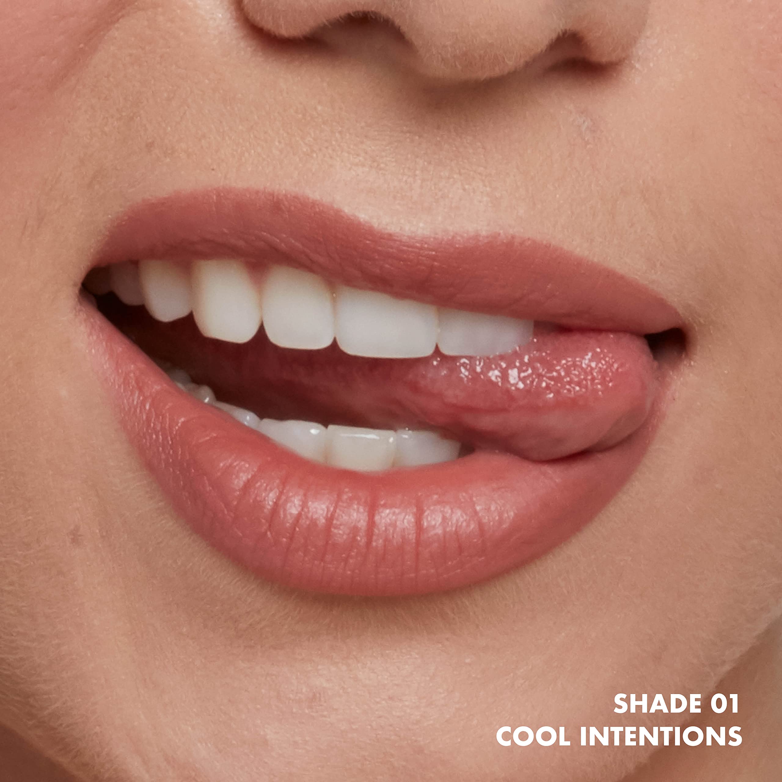 NYX PROFESSIONAL MAKEUP Powder Puff Lippie Lip Cream, Liquid Lipstick - Cool Intentions (Light Brown With Pink Undertones)