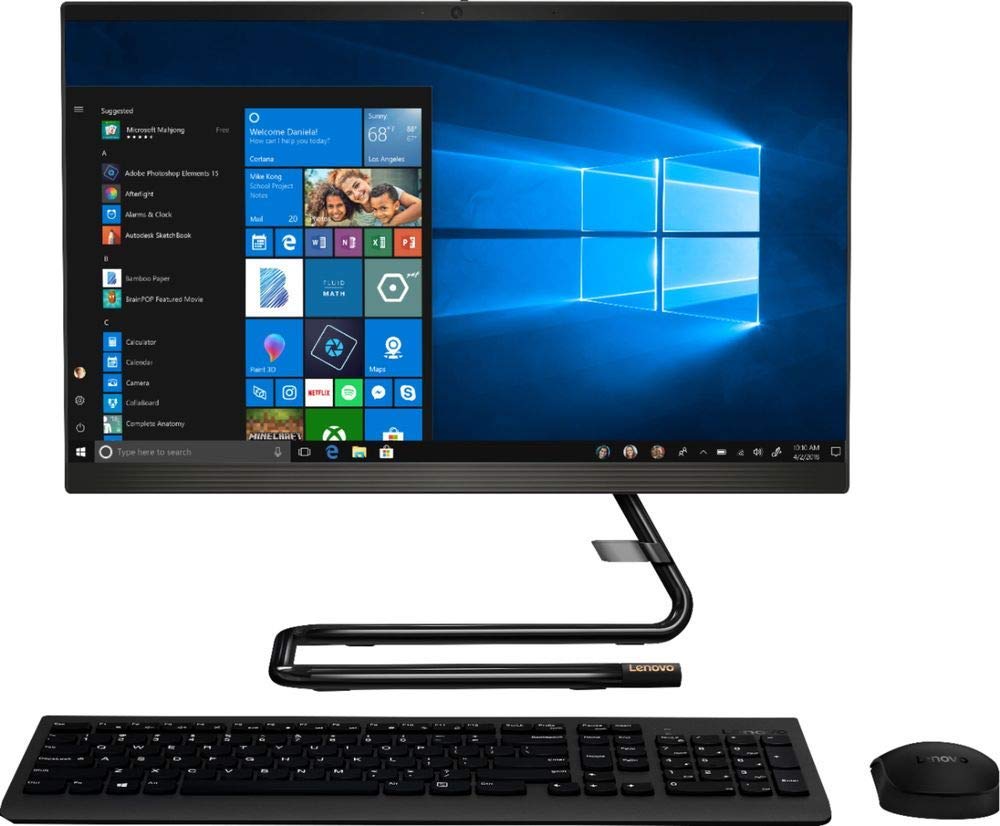 Lenovo IdeaCentre AIO 24" Touch 1TB SSD 32GB RAM Extreme (Intel Core i7-8700T Processor with Turbo to 4.00GHz, 32 GB RAM, 1 TB SSD, 24" Touchscreen, Win 10) Desktop All in One PC Computer A340-24ICB