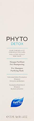 PHYTO Phytodetox Pre-shampoo Purifying Mask, 4.40 Fl Oz