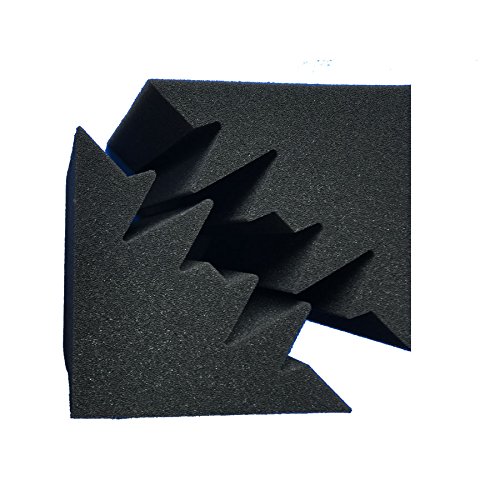 4.72"x4.72"x9.6" Sale Acoustic Foam 16 PCS in Black Bass trap Soundproof foam