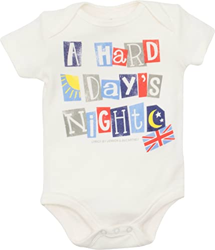 Lyrics by Lennon and McCartney Newborn Baby Boys 5 Pack Short Sleeve Bodysuits Multi 3-6 Months