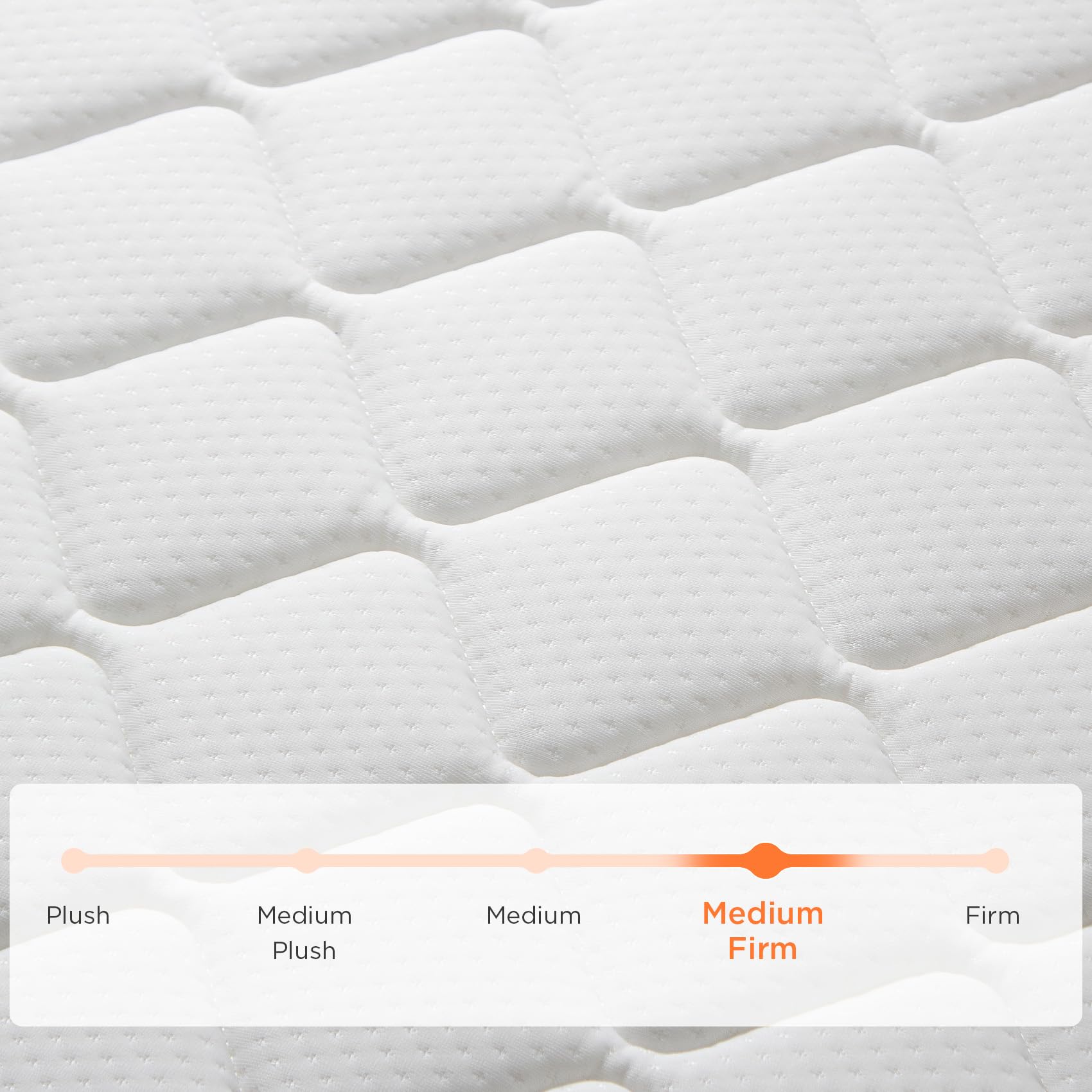 PECHINOU Full Size Mattresses, 6 Inch Hybrid Full Mattress in a Box with Memory Foam & Spring for Edge Support, Motion Isolation, Pressure Relief, Medium Firm Full Mattress, CertiPUR-US