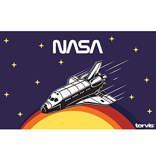 Tervis Triple Walled NASA Insulated Tumbler Cup Keeps Drinks Cold & Hot, 20oz - Stainless Steel, Retro Flight
