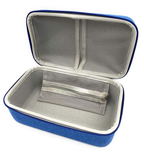 Xcivi Hard Carrying Case for Osmo Little Starter/Genius Starter Kit, Storage Organizer for OSMO iPad Base/Numbers/Words/Tangram/Sticks & Rings/Pizza Co./Coding Game/Little Genius/Math kit (Blue)
