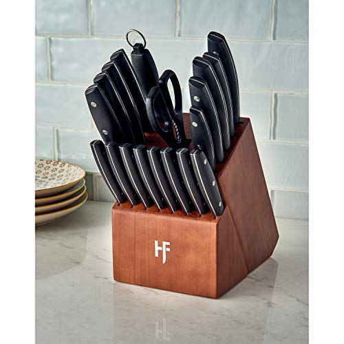 Hampton Forge Atlantisā20PieceKnife BlockSet, 20-Piece, Black