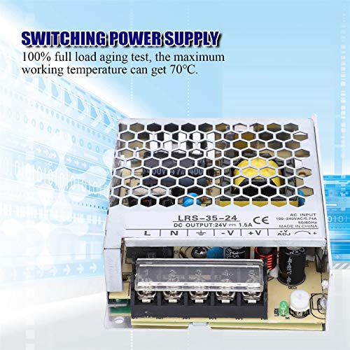 Aluminum and PCB Materials 35W Switching Power Supplies with LED Indicator for Berm Driver Accessories (LRS-35-24)