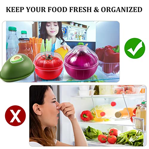 Avocado Storage Containers, Reusable Avocado Keeper for Refrigerator, Individual Avocado Saver Holder Organizer for Fridge to Keep Avocado Fresh