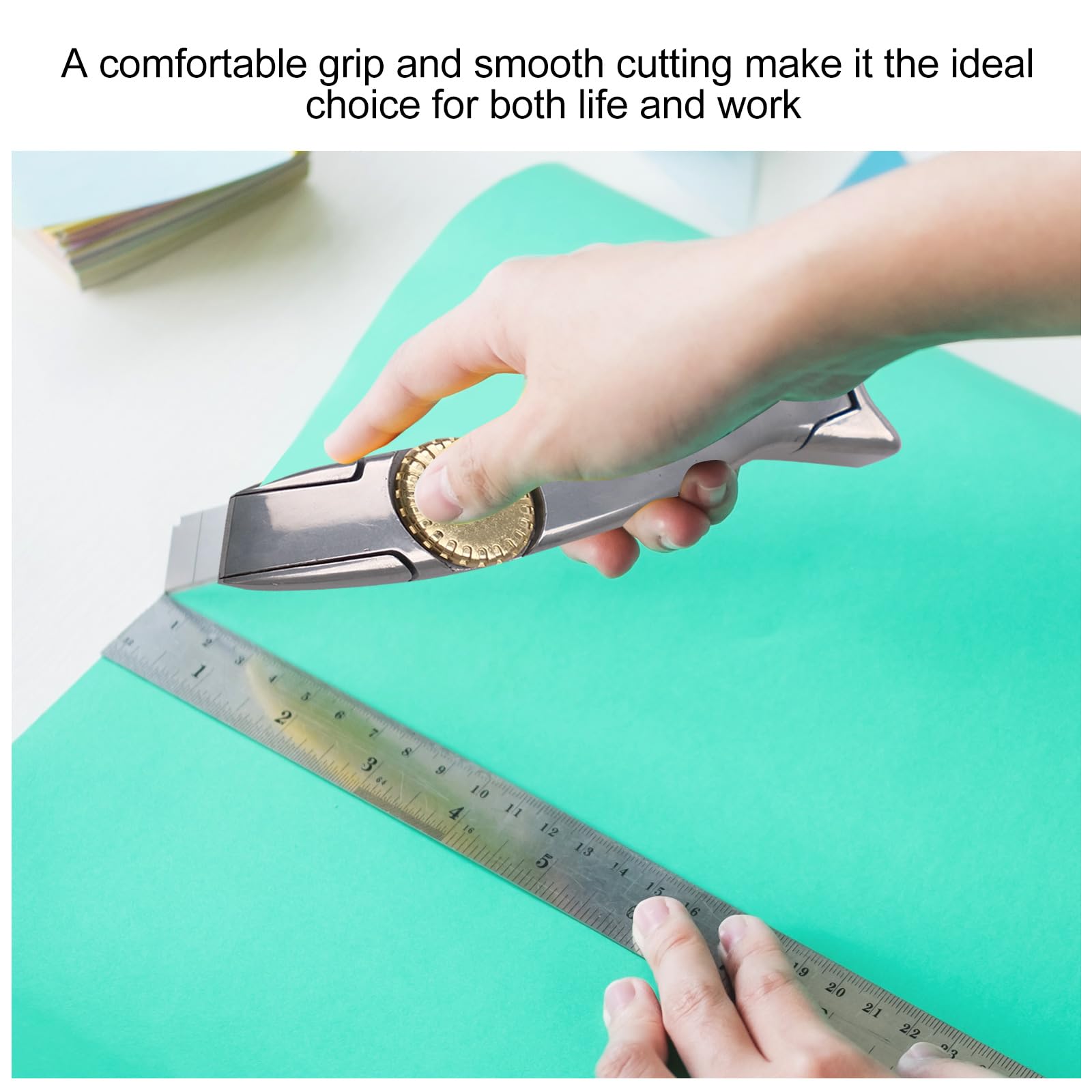 8 Pcs Heavy Duty Shark Knife Carpet Knife with 60 Pcs Replacement Knife Blades Roofing Tools Utility Knives Dolphin Knife Blade Cutter for Indoor Outdoor