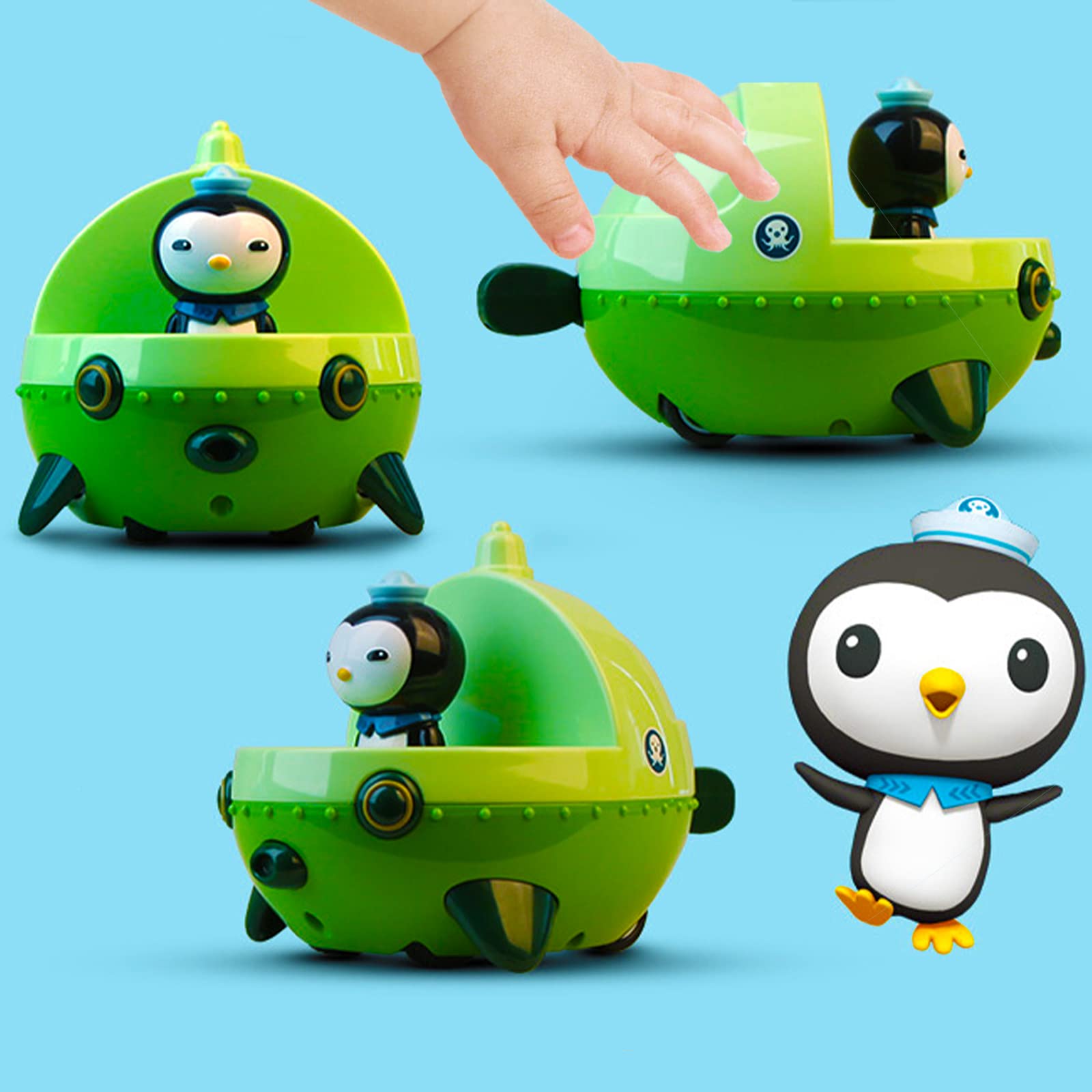 Crasoldiers GUP-E Toy, GUP Racers Vehicle Rescue Ship Pull Back,Includes Vehicle and Figure for Boys Girls Christmas Birthday Gifts (with Gift Box)