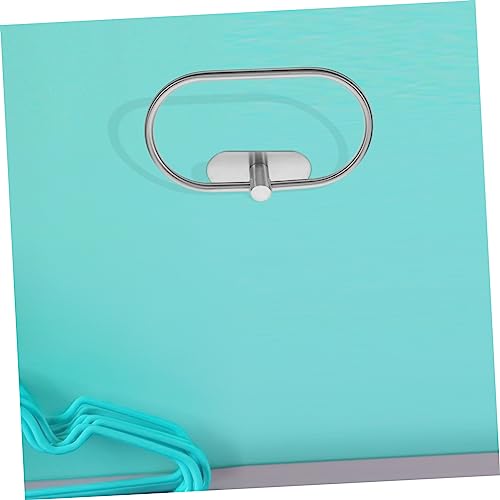 Cabinet Door Towel Holder 4 Sets s Towel Hooks Hanging Rod Hanging Ring Hook up X1 Silver 304 Stainless Steel Towel Ring Stainless Steel Stainless Steel Hook