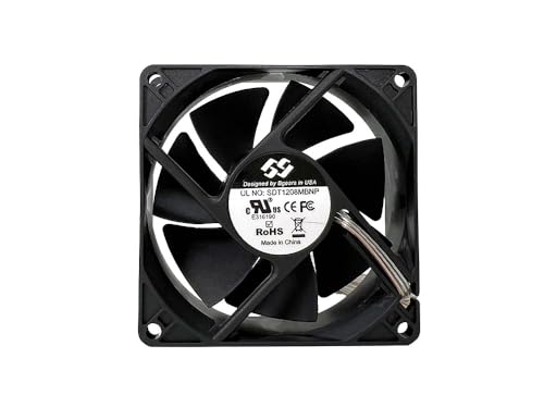 Bgears b-Blaster 80mm 2 Ball Bearing High Speed Extreme Airflow Fan,Black