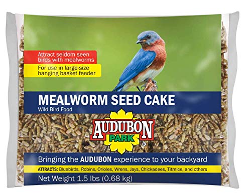 GLOBAL HARVEST FOODS 12486 Food Bird Cke Seed Mlwrm, 1-Pack, Clear