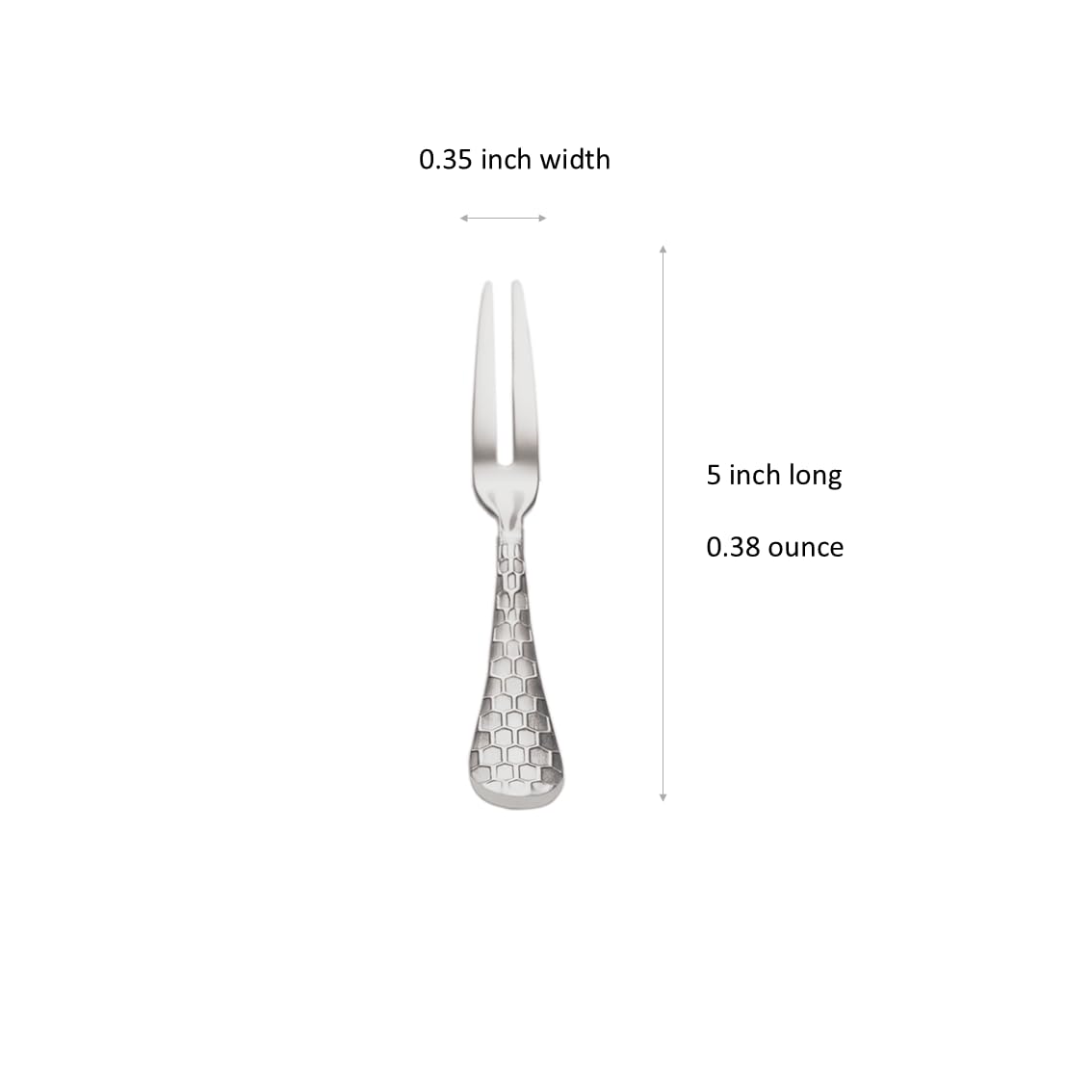 8 Pieces Pickle Forks, 5 Inches Handle Olive Fork, Stainless Steel Cocktail Forks, Pickle Grabber, Pickle Picker, 2 Prong Dessert Forks, Fruit Fork