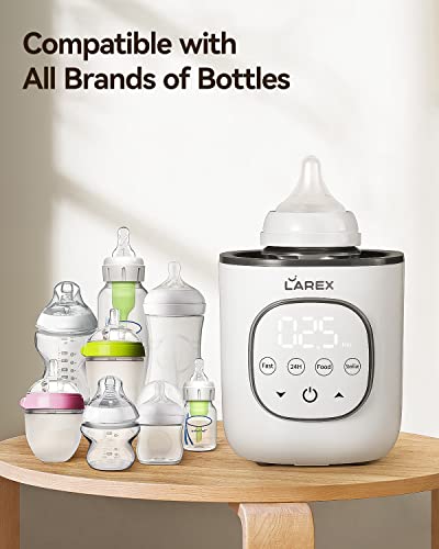 Bottle Warmer, Fast Baby Bottle Warmer for Breastmilk and Formula, with Timer and Accurate Temp Control, 8-in-1 Baby Milk Warmer BPA Free with Digital Display, Bottle Warmers for All Bottles