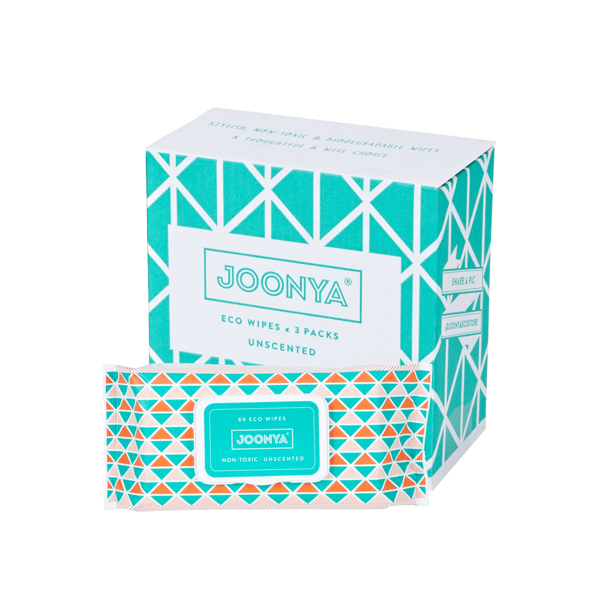 Joonya Baby Wipes - Non-Toxic, Earth-Friendly Baby Wipes for Calm, Healthy Skin - Fragrance Free Baby Wipes - Bulk Baby Wipes - 3 Packs of 80 Diaper Wipes (240)