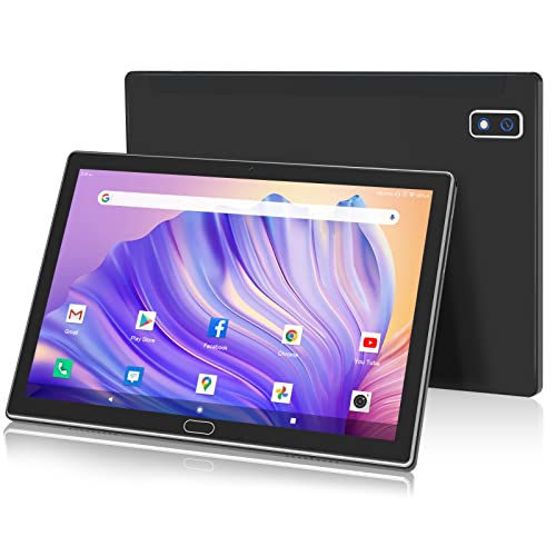 ANTEMPER 10.1 Inch Android Tablet 4G Cellular Tablets with 2 SIM Card - Google Certified Tablet 64G ROM+4G RAM,1080 FHD | 13 MP Camera | Octa-Core | 6000mAh | GPS | Bluetooth | WiFi | - Black