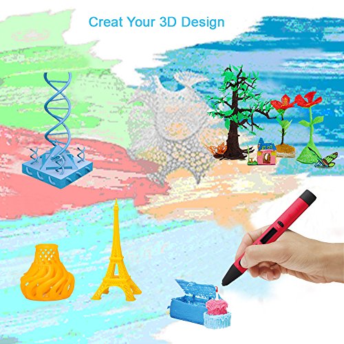 MIKA3D 32 Colors 3D Pen PLA Filament Refills, Each Color 10 Feet, Total 320 feet, Pack with 4 Finger Caps