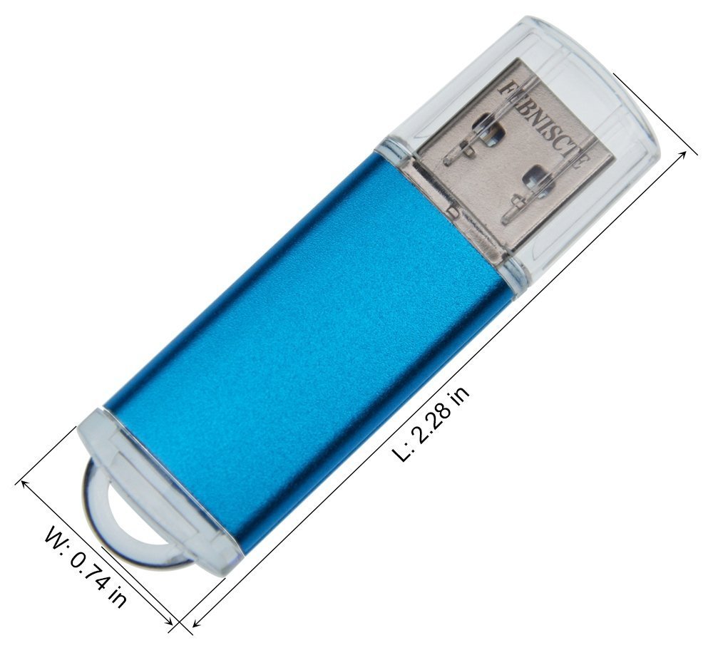 FEBNISCTE USB 3.0 Flash Drives 8GB 10 Pack Blank USB Flash Drives Portable Sky Blue USB Drives
