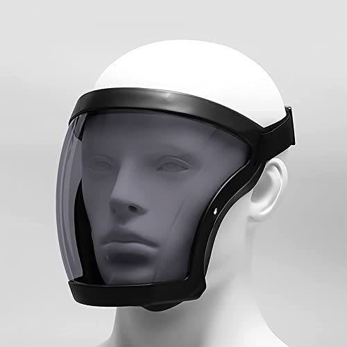 Anti Fog Face Shield Protective Face Shield High-Definition Protective Shields to Protect Eyes, Nose, Mouth, Anti-Sand and Anti-Splash Headgear All-Inclusive Face Protection for Adults(Black Anti-Blue Light)