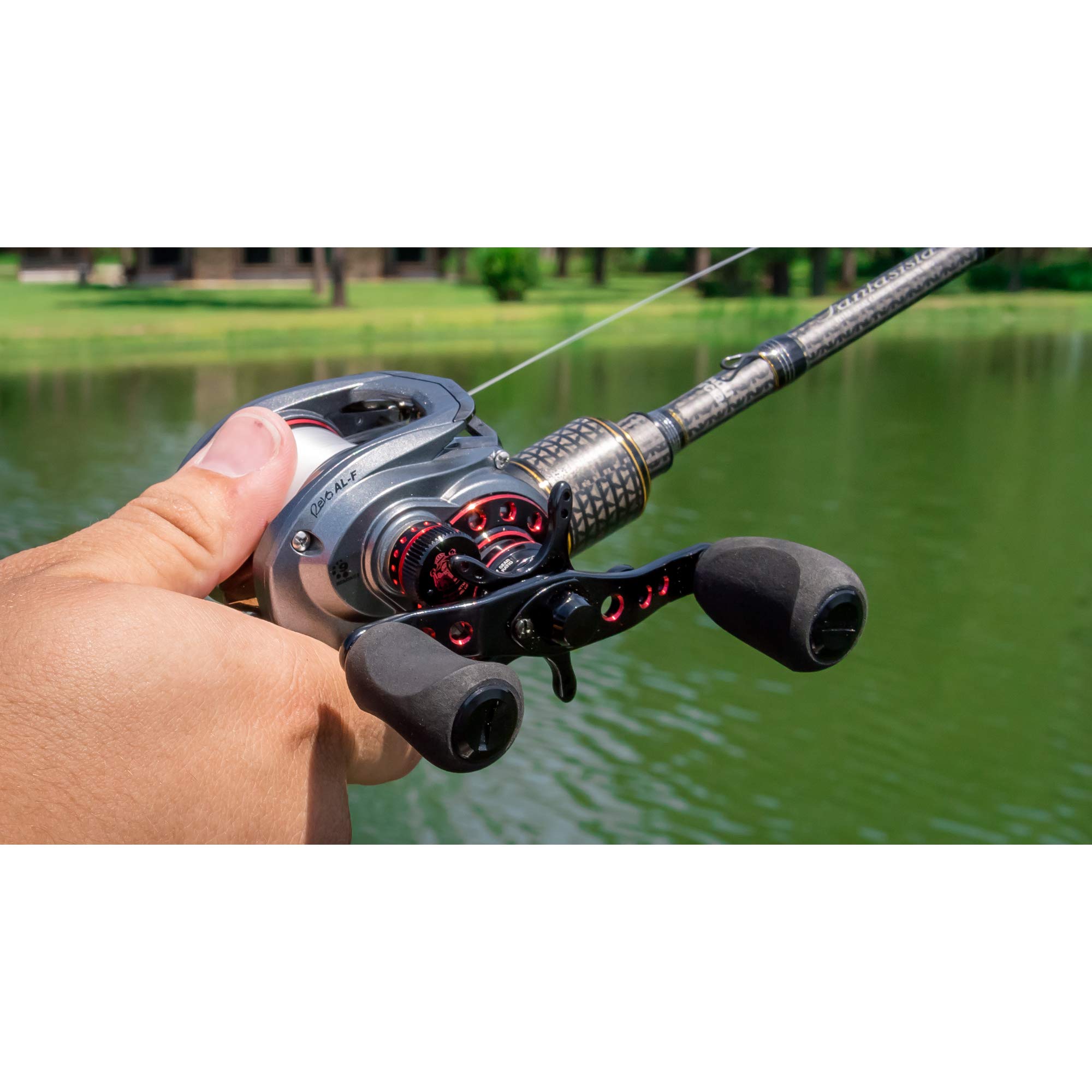 Abu Garcia, Revo AL-F Low Profile Casting Reel, 6.4:1 Gear Ratio, 9 Bearings, 25" Retrieve Rate, 17 lb Max Drag, Right Hand