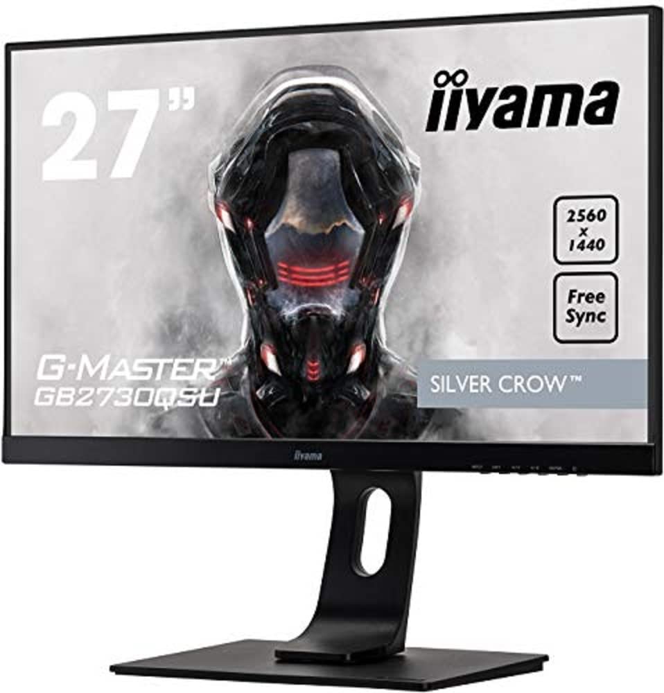Iiyama 27 ETE Gaming, 2560x1440, G-Master Silver Crow, 1ms, GB2730QSU-B1 (G-Master Silver Crow, 1ms, FreeSync, 13cm Height adj. Stand, 350cd/mý)
