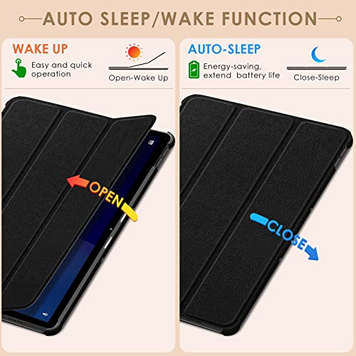 Smart Slim Case for Lenovo Tab P11 2020 (TB-J606F) & Tab P11 Plus 2021 (TB-J616F/J607F) ,【Auto Sleep/Wake】Ultra Thin Folio Leather Protective Book Cover Hard Back Shell+Tri-fold Magnetic Stand/Closure