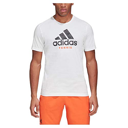 adidas Men's Category Logo Tee White Small