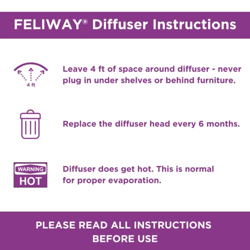 FELIWAY Classic Cat Calming Pheromone, 30 Day Refill - 1 Pack