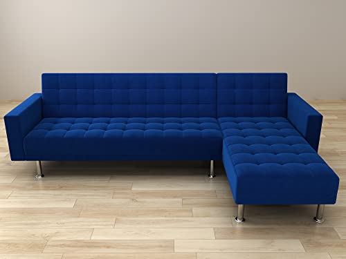 Gold Sparrow Houston Sofa Bed Sectional, Sapphire