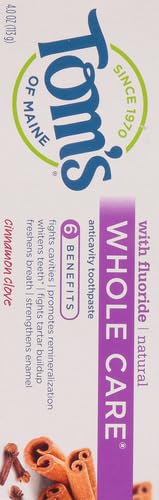 TOMS OF MAINE Cinnamon Clove Whole Care Toothpaste, 4 OZ