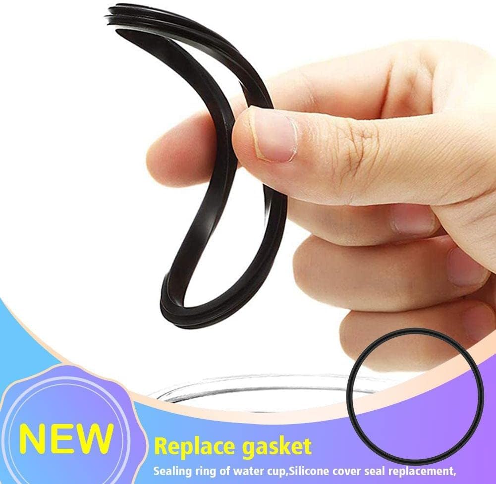 4Pcs Black Replacement Gasket for Contigo Snapseal Byron Travel Mug 16oz & 20oz, Silicone Lid Seal Leak-Proof for Contigo Coffee Travel Tumbler Glassware and Drinkware