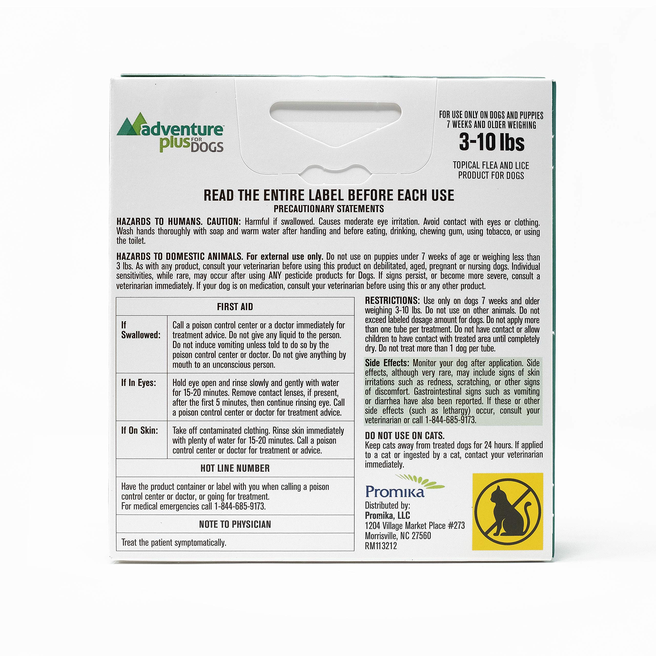 Adventure Plus Flea Prevention for Dogs, Topical Flea Treatment and Control (Pack of 8, Small (3-10 lb))