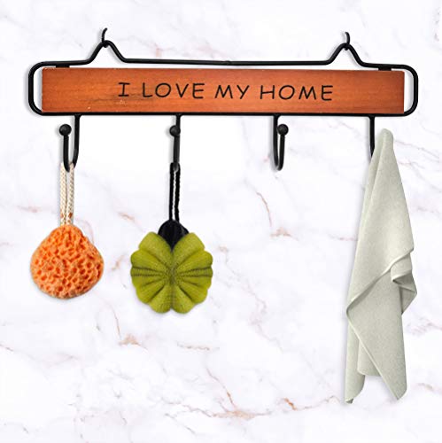Zembros Coat Rack Wall Mounted, Set of 3 Hangers With Different Sizes (6,5 and 4 hooks), With Wood and Metal the hook Rail Can be for Coat Hat Purse Keys-Perfect for Your Entryway, Bedroom and Kitchen