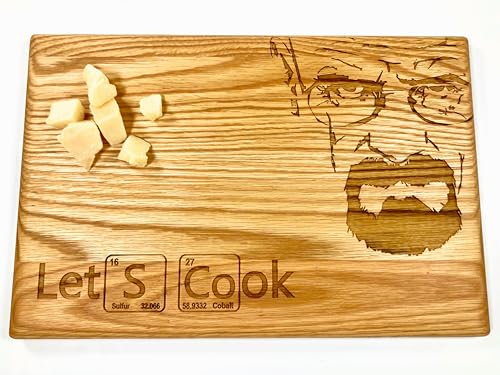 Algis Crafts | Chopping Board - LET'S COOK | Custom Wedding, Anniversary, Housewarming Gift, First Home Gift | Handmade Birthday Gift | Laser Engraved Cutting Board