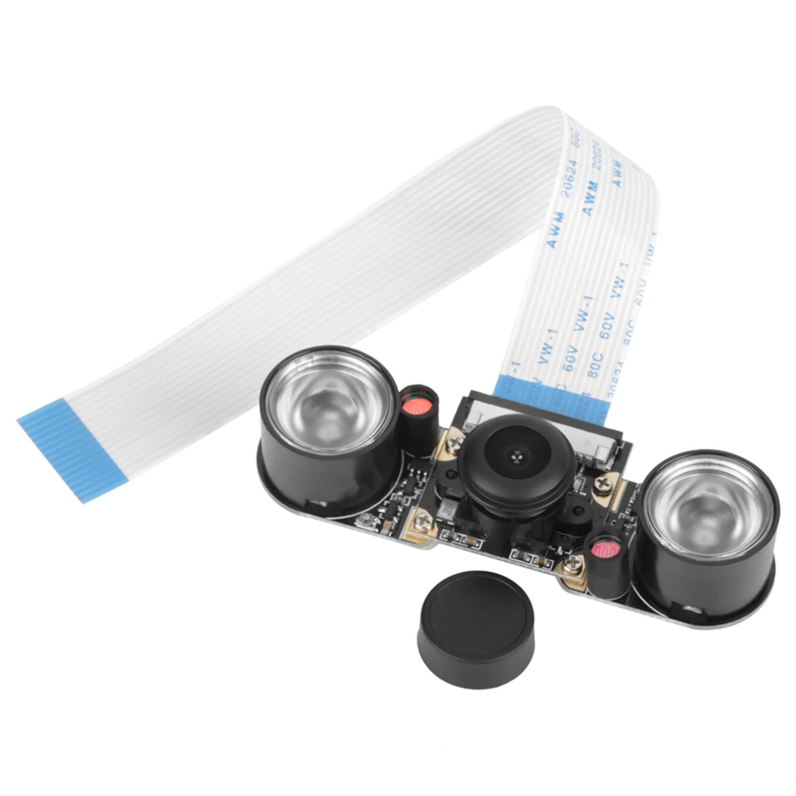 5 Million Pixels Night Vision 130° Viewing Angle Camera Module Board 1080P HD OV5647 Camera Module for Raspberry Pi B 3/2