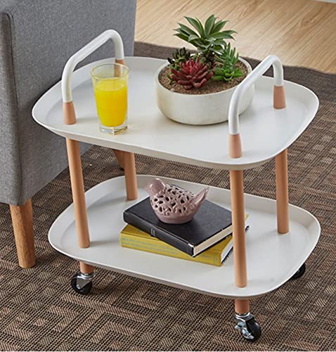 JYDQM Home Three-Layer Removable Dining Trolley Home Kitchen Storage Shelf Multi-Function Utility Metal Cart (Color : D, Size : 1pcs)