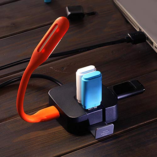 Lysee Data Cables - High Speed USB 2.0 4 Ports Splitter Hub Notebook USB Extension Multi-Interface Hub Mobile Phone Holder - (Cable Length: 0.5M)