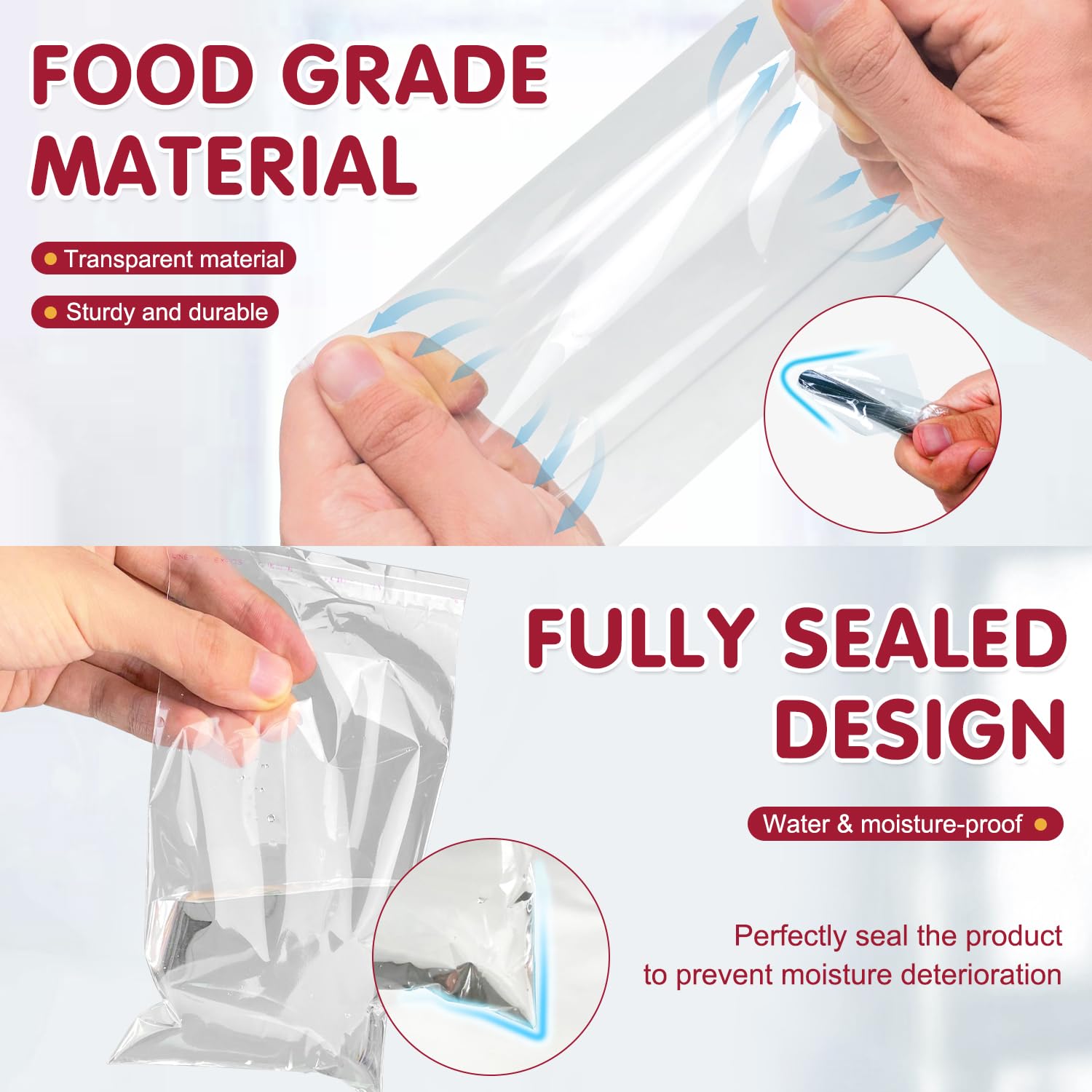 Walfos Clear Cellophane Bags, 4x6 Inch Transparent Soap Bags, Soap Wrappers for Homemade Soap Craft Gift Box Suitable for Packaging Gift & Cookies, Candy etc(200pcs