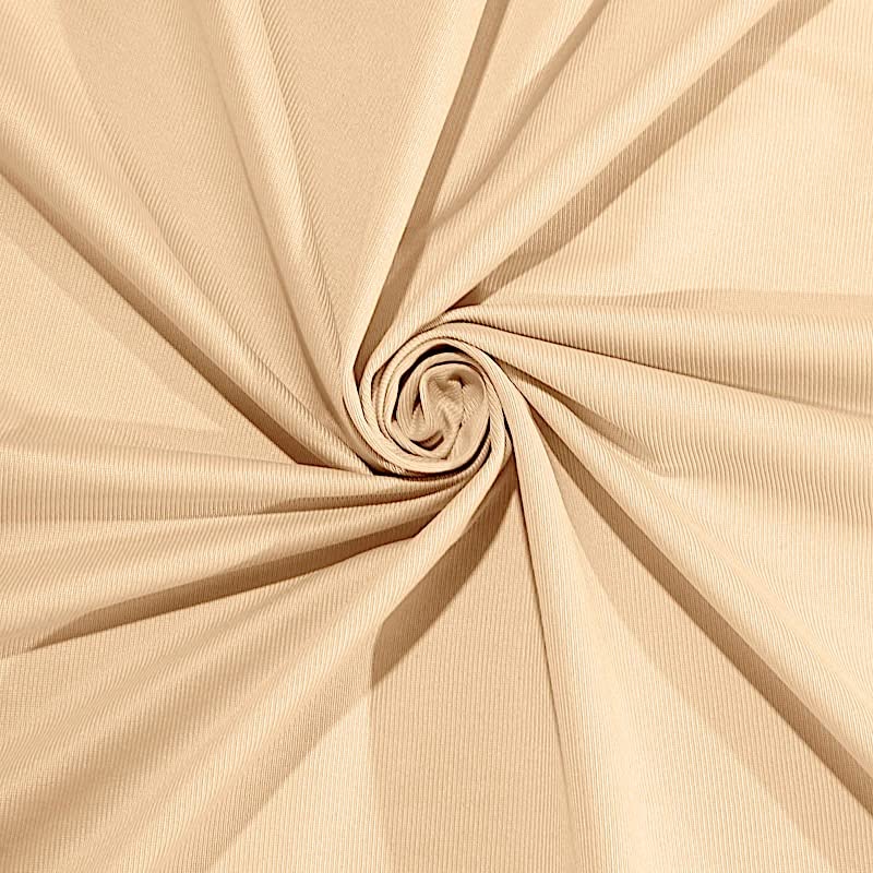 BalsaCircle 10 ft x 10 ft Champagne Polyester Photography Backdrop Drapes Curtains Panels - Wedding Decorations Home Party Reception Supplies