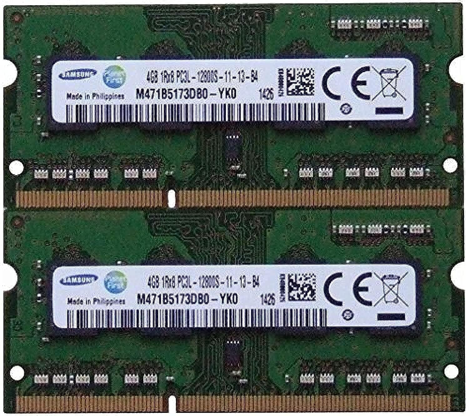 Samsung ram Memory 8GB kit (2 x 4GB) DDR3 PC3-12800,1600MHz for 2012 Apple MacBook Pro's, iMac's and 2011/2012 Mac Mini's