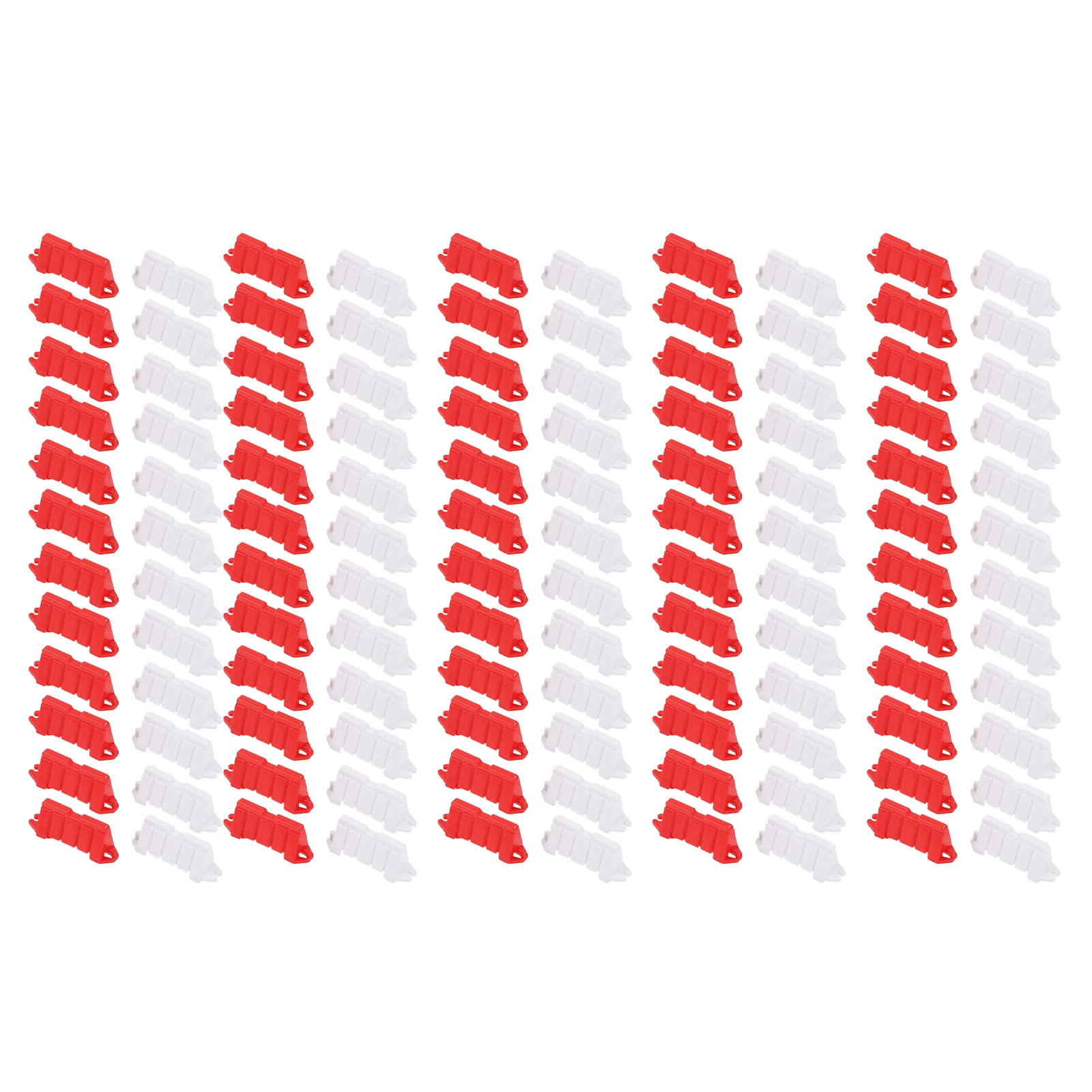 Dilwe RC Drifting Race Track Barrier,120PCS Plastic Universal RC Car DIY Racing Track Road Barrier Remote Control Car Accessories