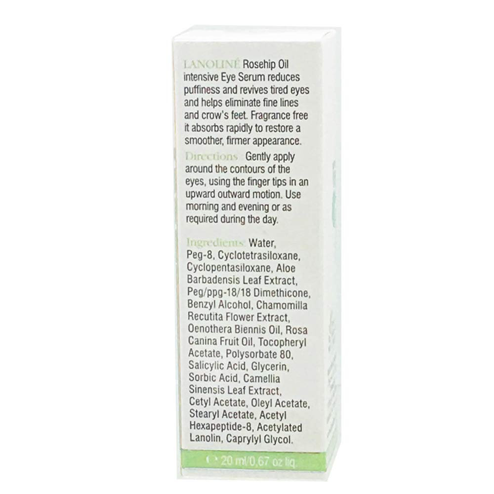 Lanoline Rosehip Oil Intensive Eye Serum with Chamomile and Manuka Honey