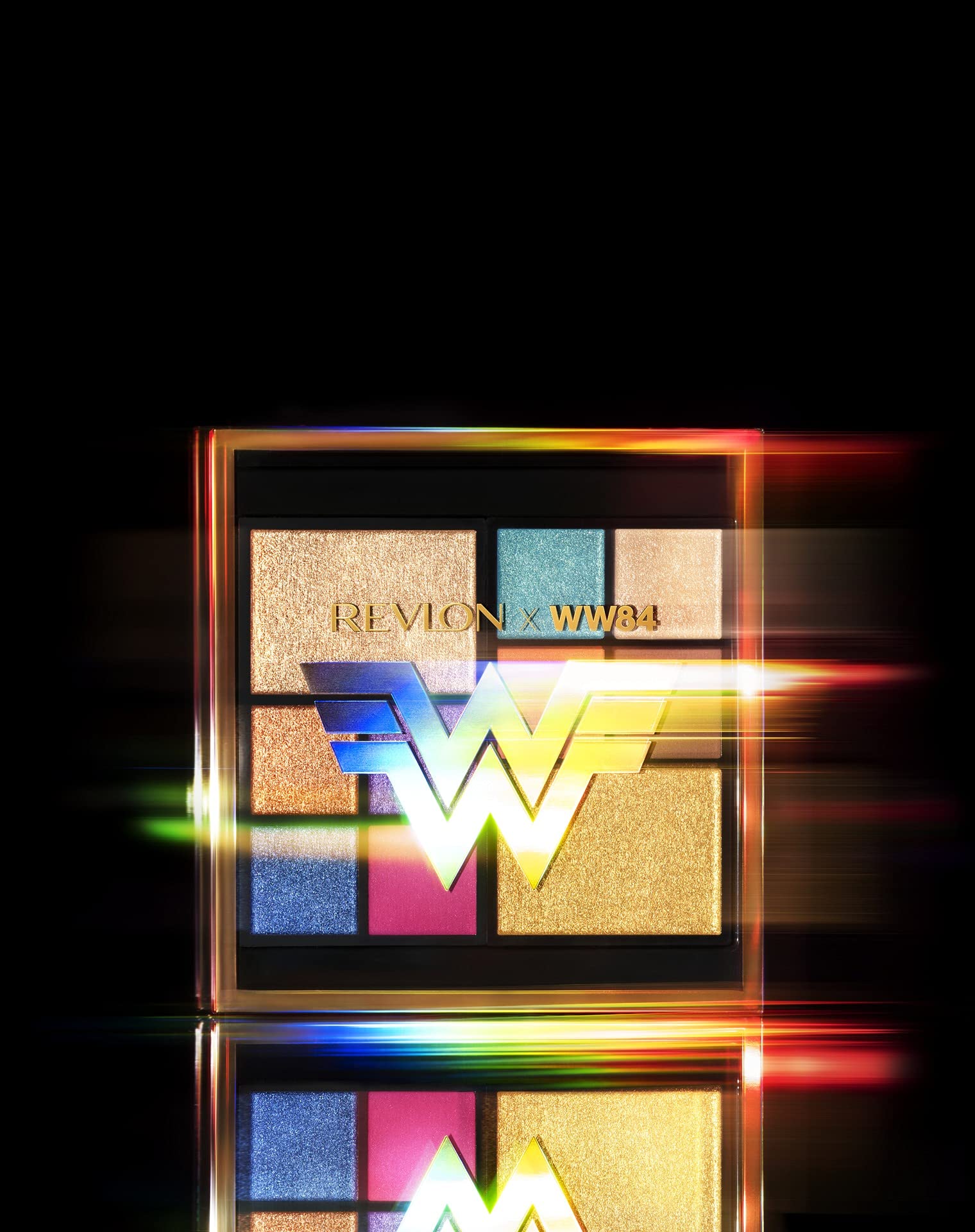 REVLON x WW84 The Wonder Woman Face & Eyeshadow Palette, 10 Bold Blendable Colors, Matte, Metallic and Pearl Finishes, 0.37 oz (7255254001)