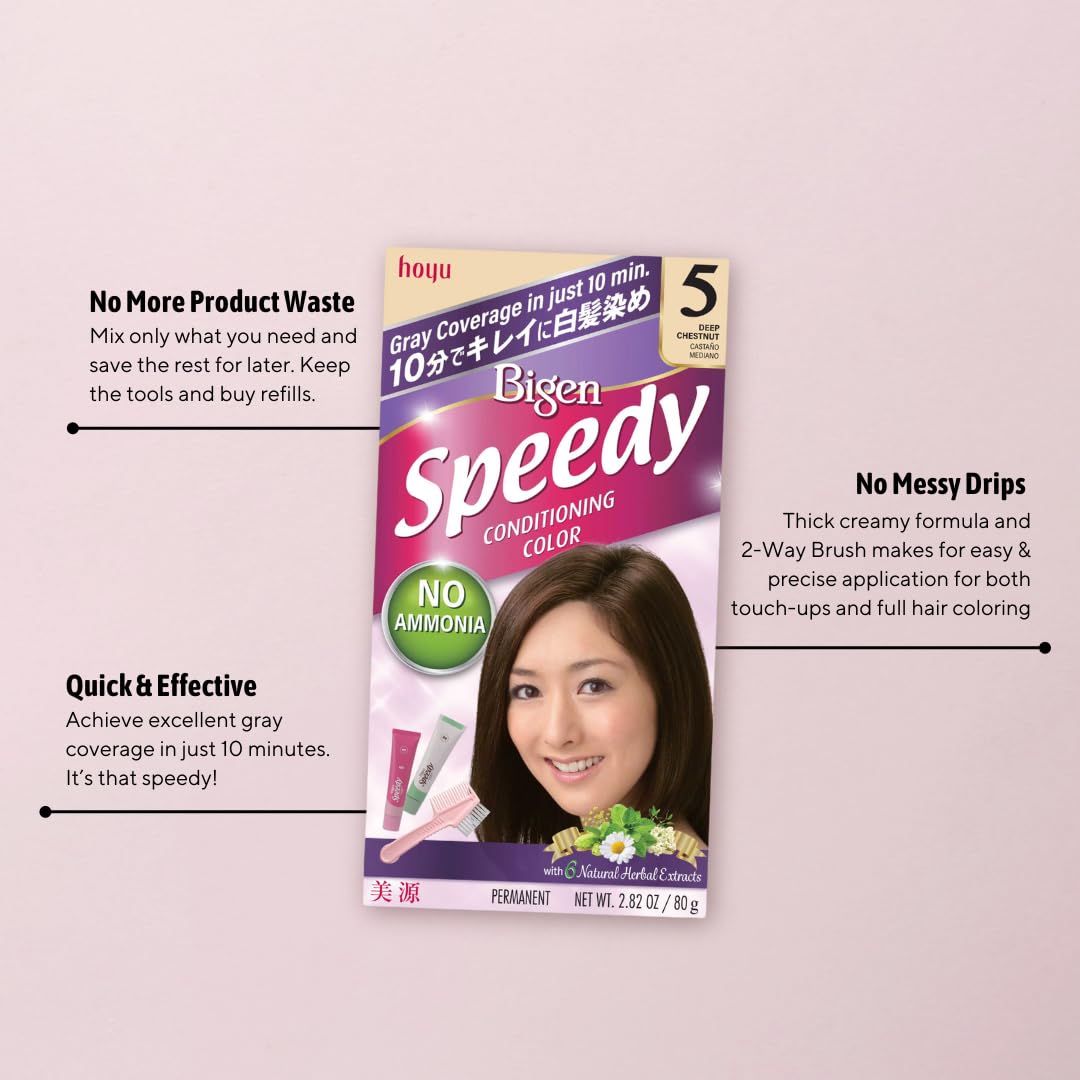 Bigen Speedy Conditioning Color Refill: 6 Medium Brown - 3 Pack