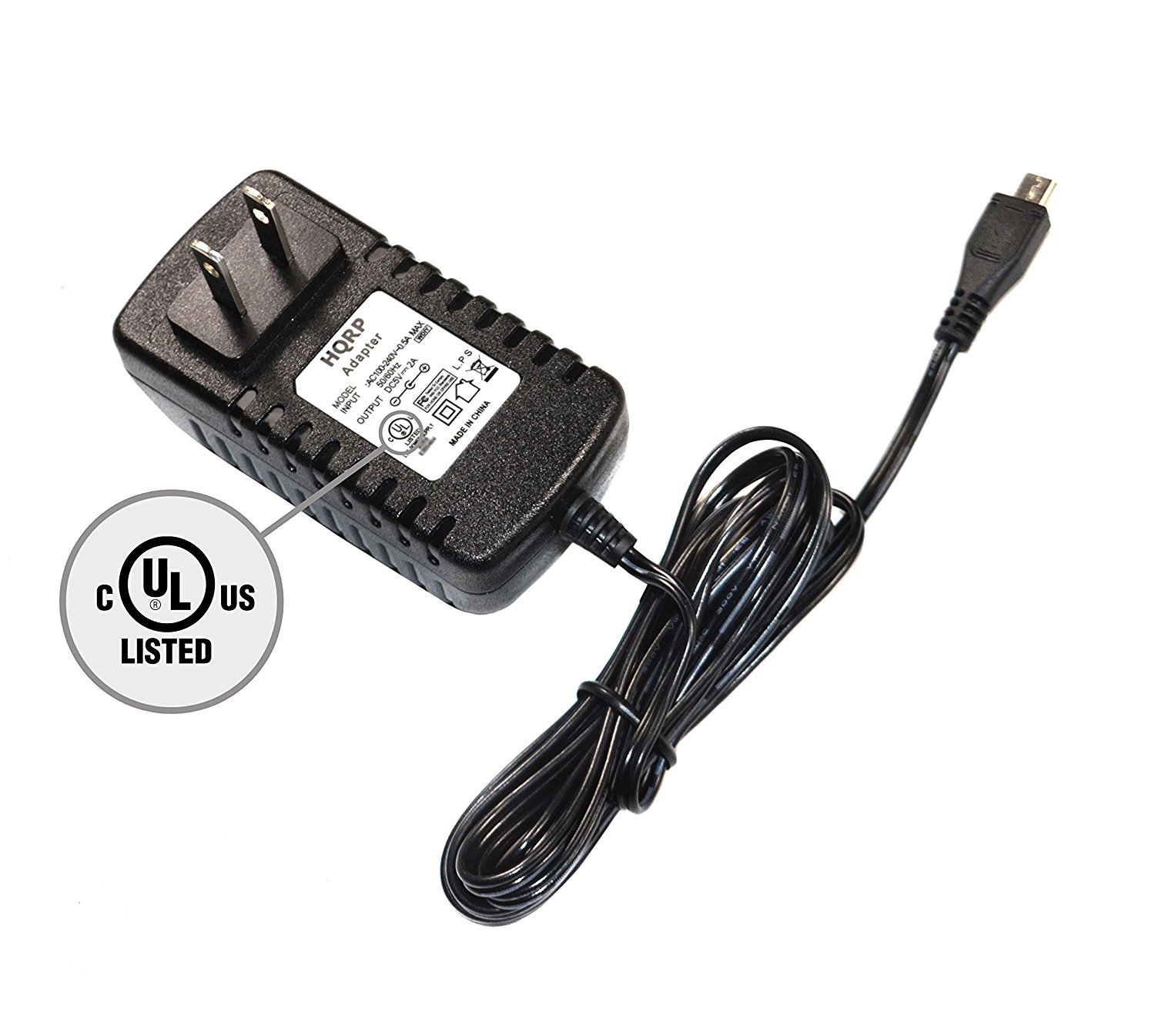 HQRP AC Adapter Compatible with Klipsch Groove, Klipsch Gig, DOSS Touch Bluetooth Speaker Power Supply Cord Adaptor Charger + Euro Plug Adapter