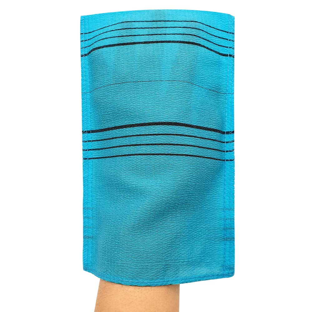 Songwol Korean Exfoliating Large Viscos Bath Gloves Blue (5 Pcs)